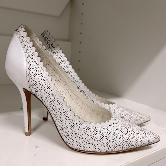 Salvatore Ferragamo | Shoes | Salvatore Ferragamo Laser Cut Pump | Poshmark